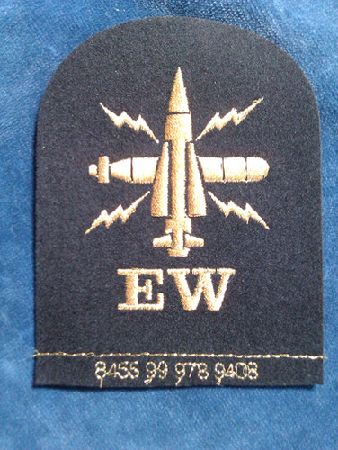Royal Navy Electronic Warfare Cloth Arm Badge | jsf-collectables