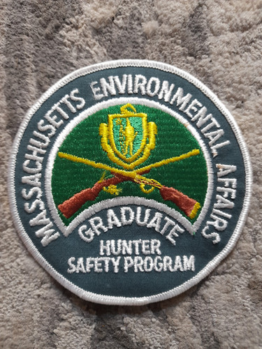 U,S Massachusetts Environmental Affairs Hunter Safety Program Cloth Arm ...