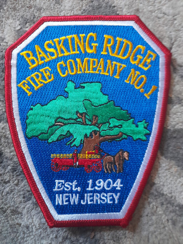 U.S Basking Ridge Fire Company No1, New Jersey Cloth Badge | jsf ...
