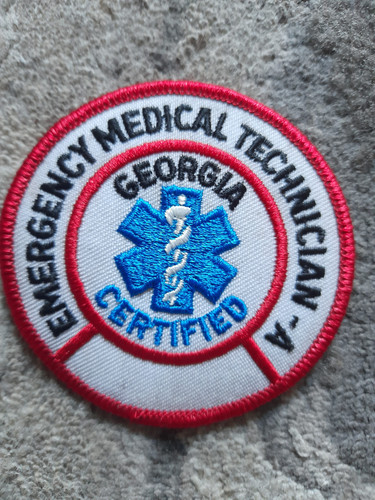 U.S Georgia Emergency Medical Technician Cloth Arm Badge | jsf-collectables