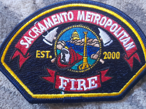 A U.S Sacramento Metropolitan Fire Department, California Cloth Badge ...