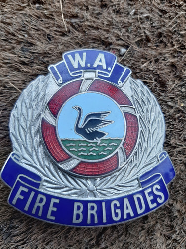 Australian Western Australia Fire Brigades Cap Bad | jsf-collectables