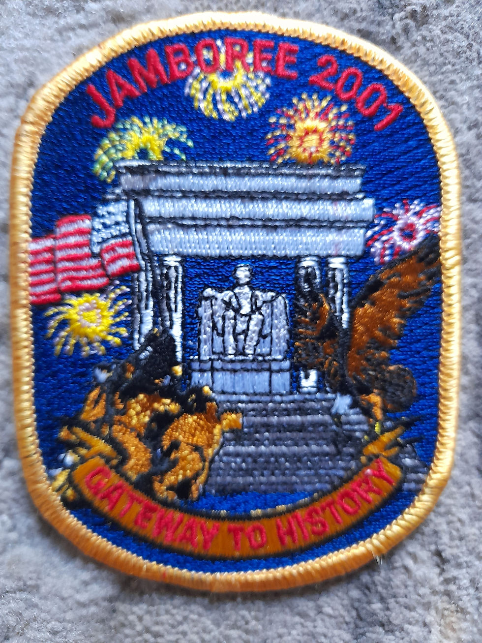 U.S Boy Scout 2001 Jamboree, Washington D.C Cloth Arm Badge | jsf ...