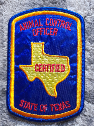 U.S Texas State Animal Control Officer Cloth Arm Badge | jsf-collectables