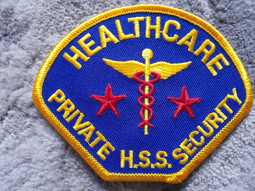 U.S Hospital Healthcare Security Guard Cloth Arm Badge | jsf-collectables