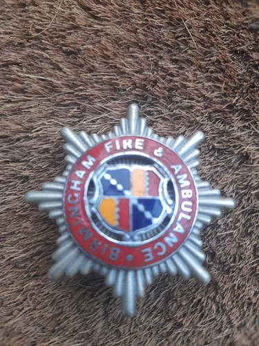 Birmingham Fire & Ambulance Service 1948 To 1974 Cap Badge | jsf ...