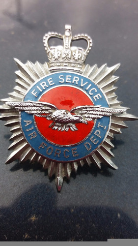 Air Force Department Fire Service Cap Badge | jsf-collectables