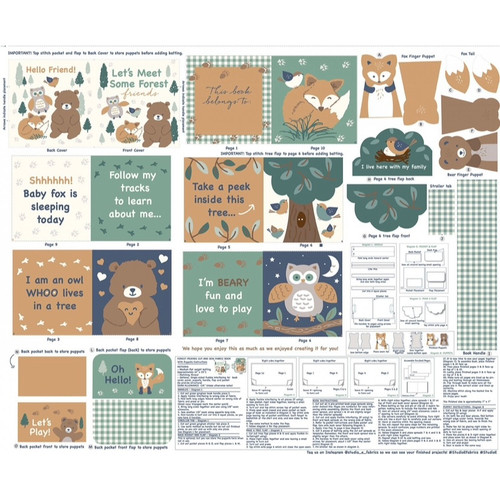 Tela panel de cuento infantil "Find Your Path" de Studio E Fabrics ...