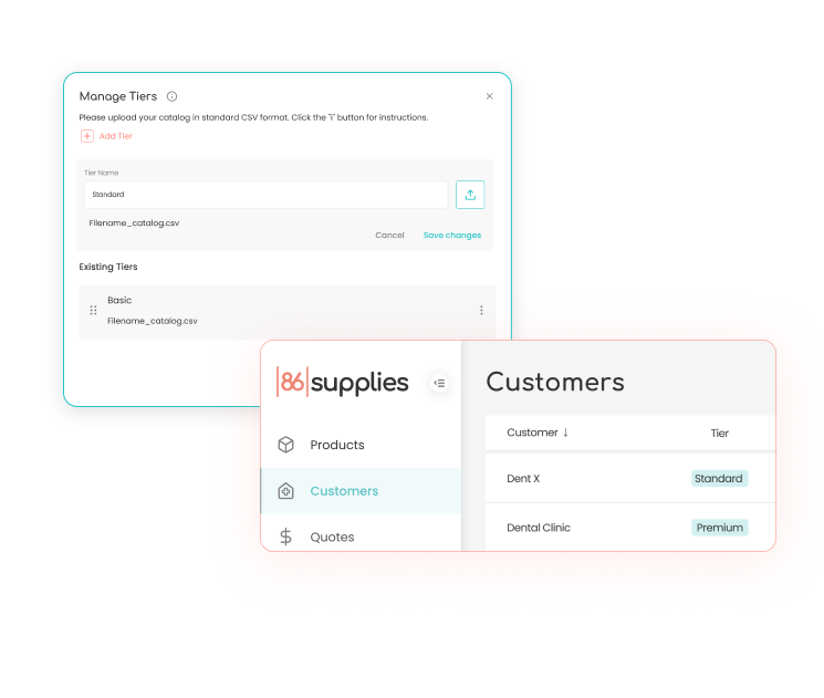 Pricing Tiers, Ability to Link New Supplier Options, and Matching and ...