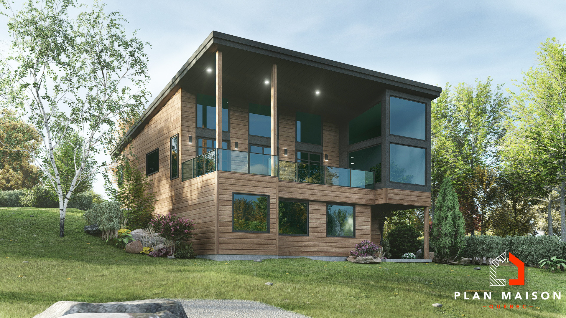 Chalet moderne en bois | Plan Maison Québec