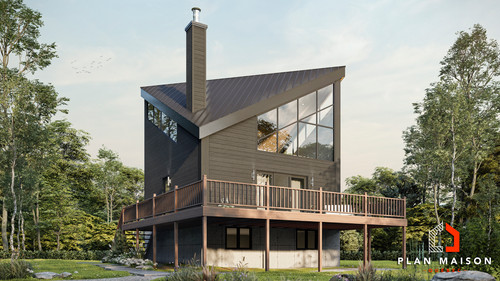 Waterfront chalet model | Plan Maison Québec