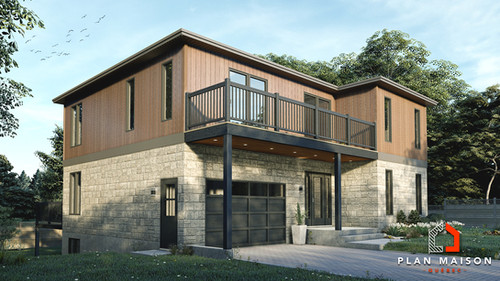 Plan de maison 2 étages avec garage | Plan Maison Québec