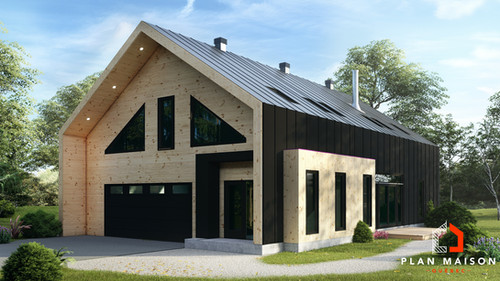 Modèle de chalet scandinave | Plan Maison Québec