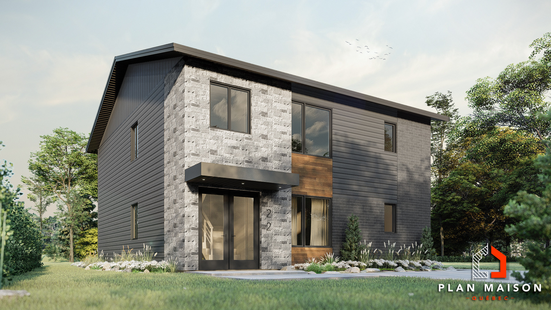 5 bedroom two-story house | Plan Maison Québec