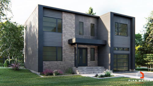 Modern house model to build | Plan Maison Québec