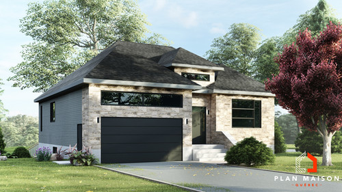 Plan de maison 4 pieces avec garage | Plan Maison Québec