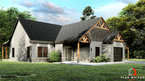 Plan de plain-pied avec garage | Plan Maison Québec