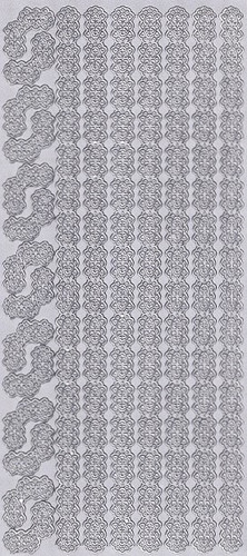 Peel Off Sheet - Borders (Silver) | laneyscrafts