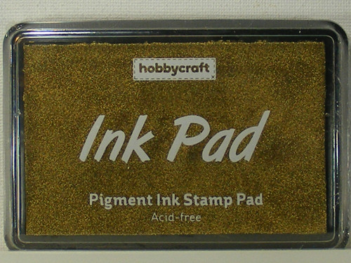 Hobbycraft - Gold Pigment Ink Stamp Pad | laneyscrafts