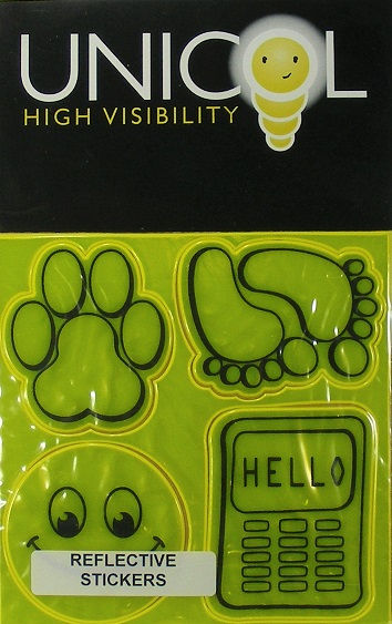 Unicol Hi Vis Stickers - Fun Icons Yellow | laneyscrafts