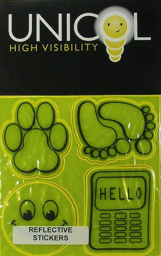 Unicol Hi Vis Stickers - Fun Icons Yellow | laneyscrafts