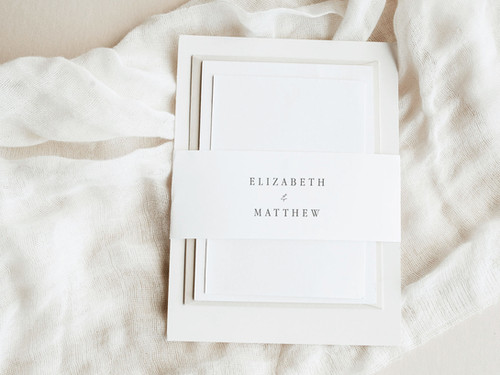 BELLY BAND - DESIGN NO.1 | Bespoke Invites