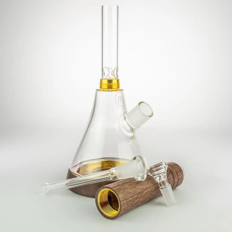 Marley Natural Walnut Wood Beaker Bong | Highly Elevated