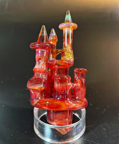 Jebb Glass Mini Castle Auto Spinner Carb Cap | Highly Elevated