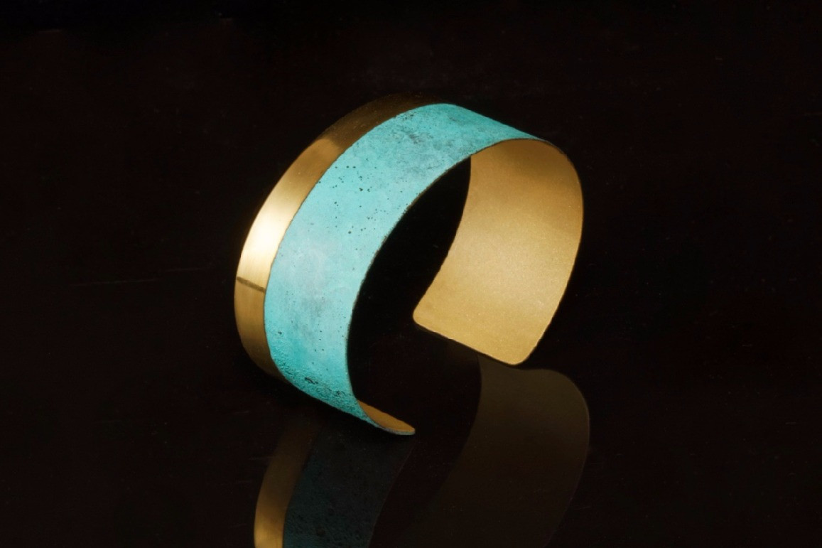 Patinated Nu Gold Linea Cuff | Modern Artifacts