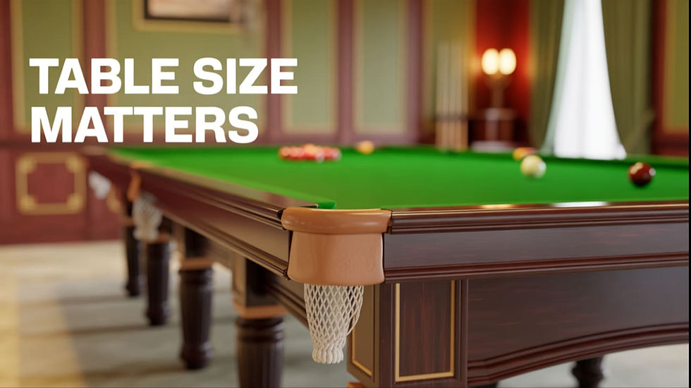 Snooker Table Dimensions: Official Sizes, Space Requirements & Buying Guide