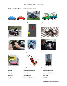 Full Lesson Plan Past Continuous, Simple Past, and Car Accidents ...