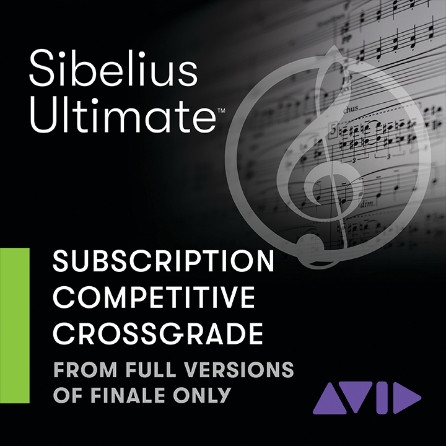 Sibelius _ Ultimate 1-Year Subscription Crossgrade from Full Versions ...