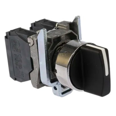 Schneider XB4BD53 - 3 Position selector switch, return to center ...