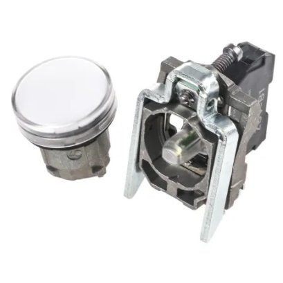 Schneider XB4BVB1 White LED Pilot Light 24VAC/DC | Nesslegrove