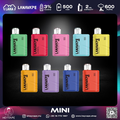 LANA MINI 600 DISPOSABLE VAPE ║ 𝐇𝐄𝐘𝐕𝐀𝐏𝐄