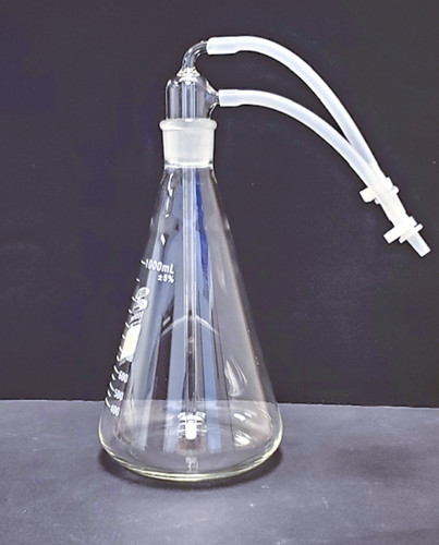 1000ml Glass Flask With Tubing and Connectors | Optimize Products 1