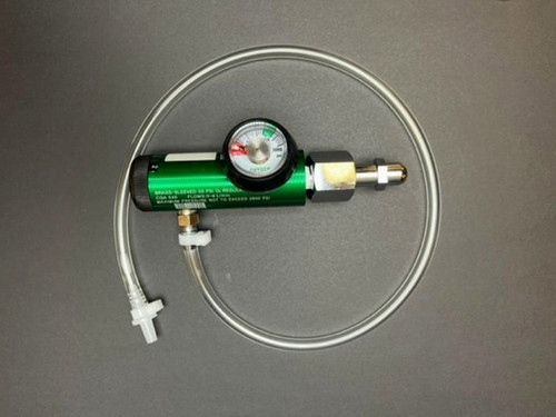 Green Oxygen Regulator - Gas Valve - CGA540 - Low Flow | EWOT Canada