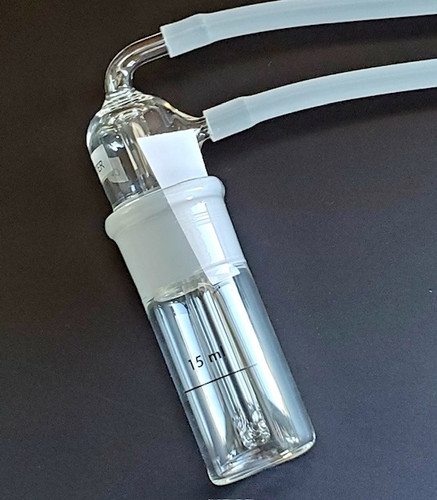 50ml Glass Bubbler With Tubing & Connectors | Optimize Products 1