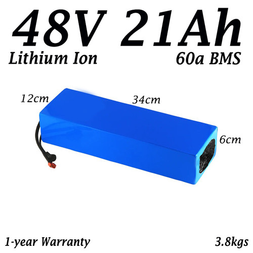 48V 21Ah Lithium Ion Battery Pack | Nick's Store