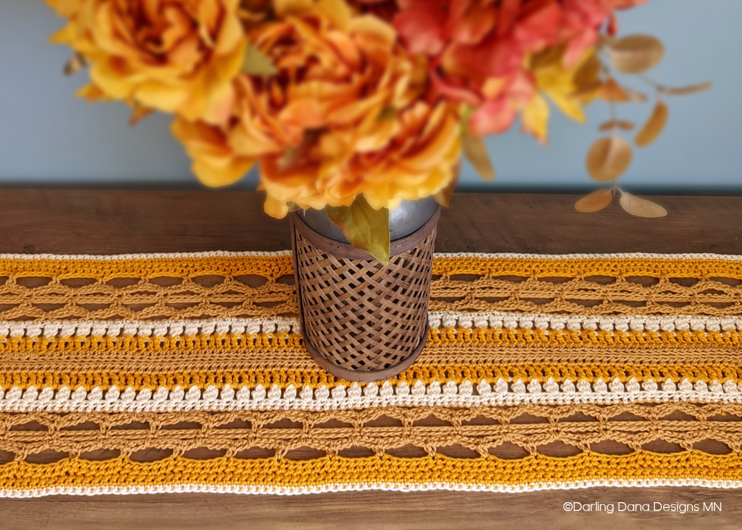 Autumn Lane Table Runner Free Crochet Pattern