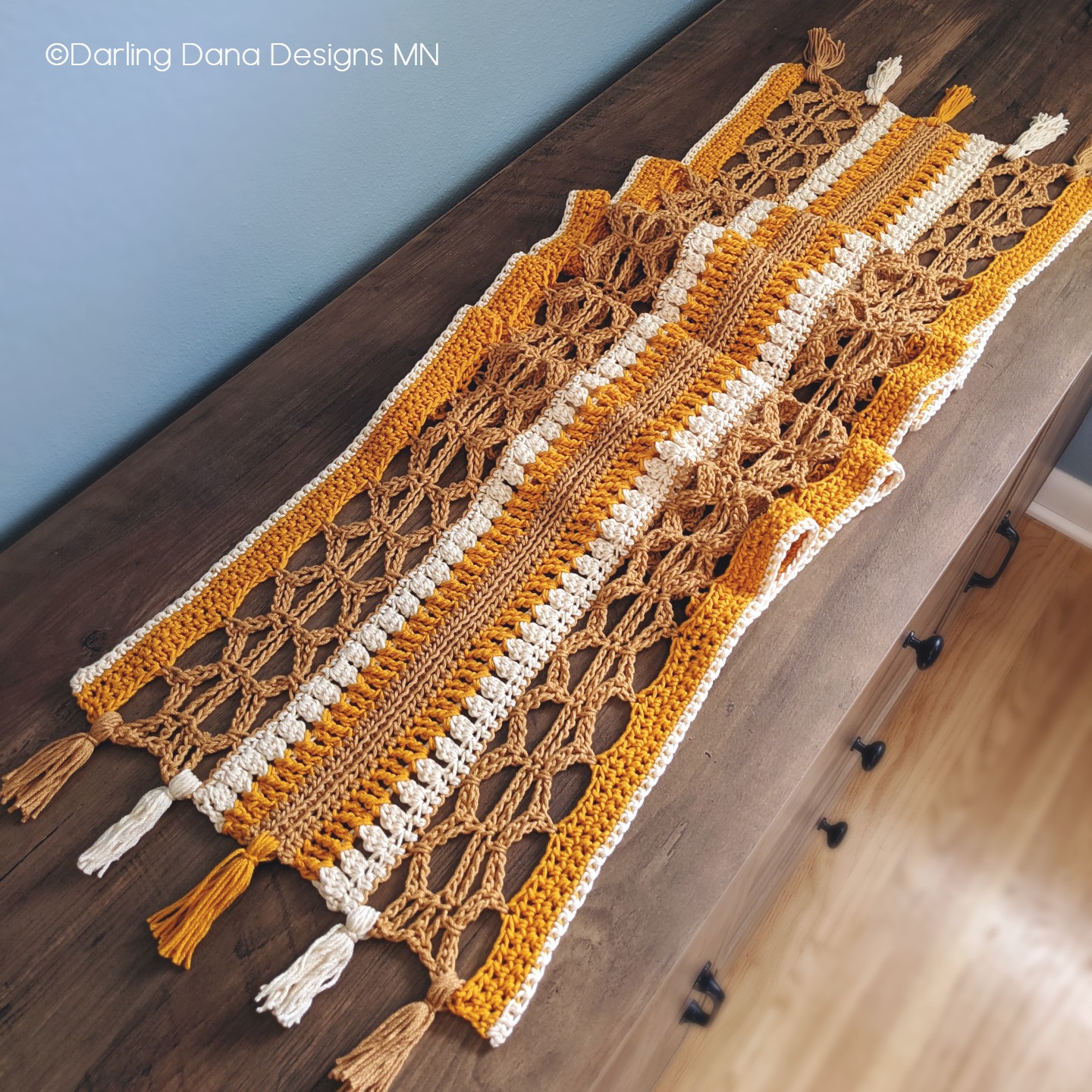 Autumn Lane Table Runner Free Crochet Pattern