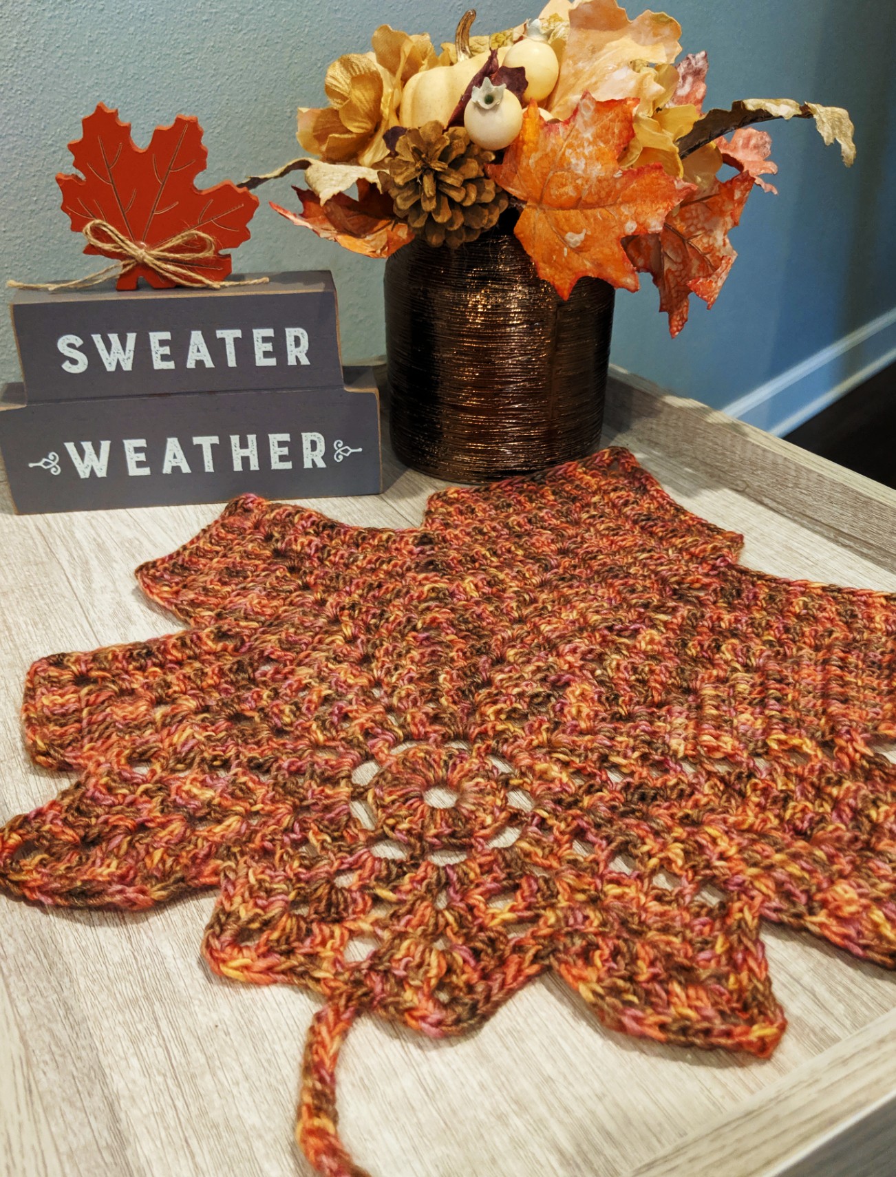 Autumn Leaf Doily