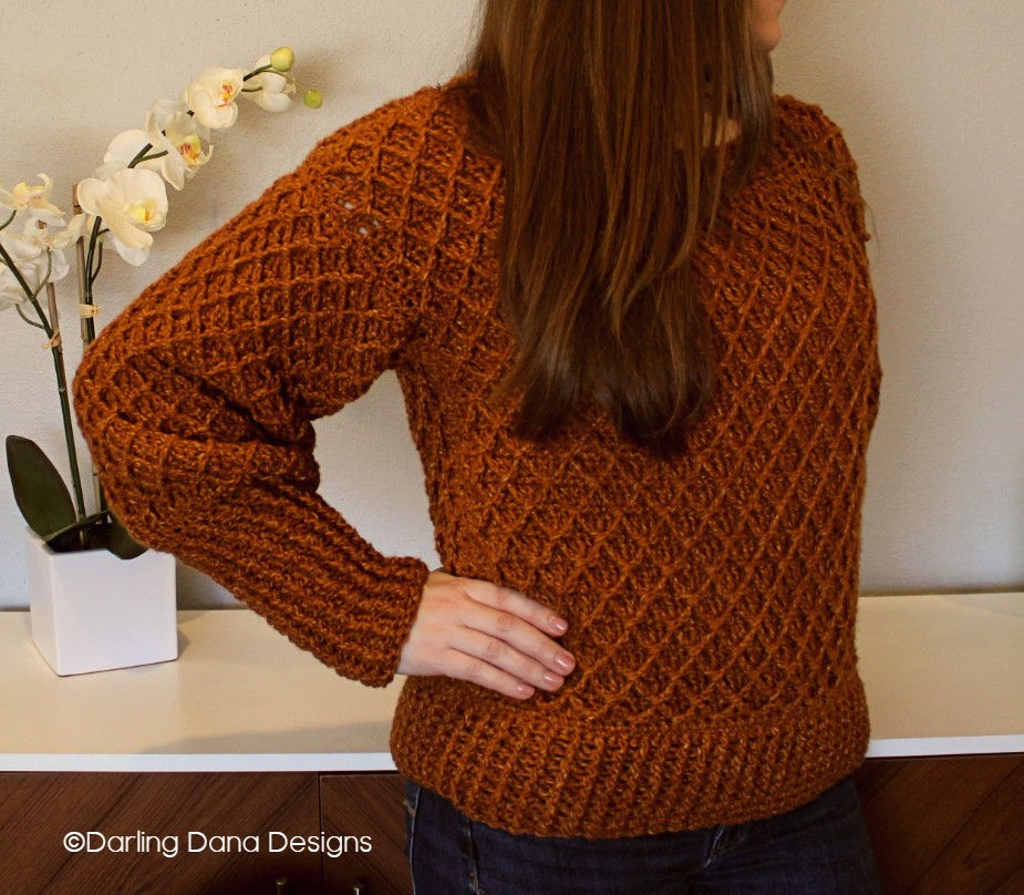 Diamond in the Rough Sweater Free Crochet Pattern