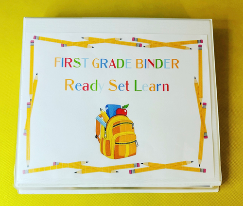 First Grade Learning Binder | ReadySetLearn