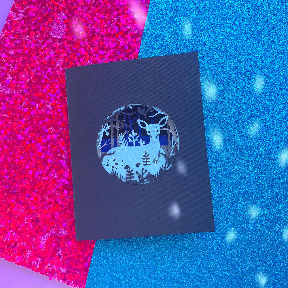 CREATE AN APERTURE SHADOW CARD WITH CRICUT JOY | CRICUT