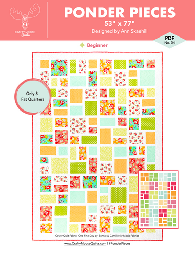 04 Ponder Pieces Quilt Pattern ***SEE DESCRIPTION*** | Crafty Moose Quilts