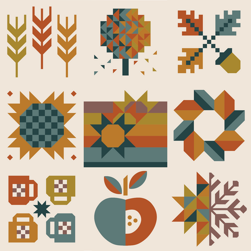 2024 Sweater Weather Sampler: Quilt Scouts Palette Kit | Crafty Moose ...