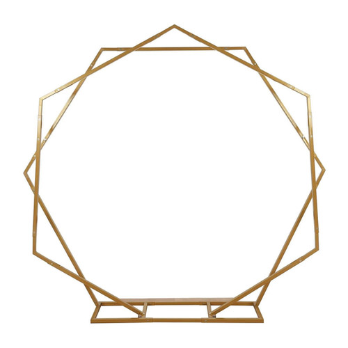 Arche double octogone en métal doré | NG Célébrations | Joliette