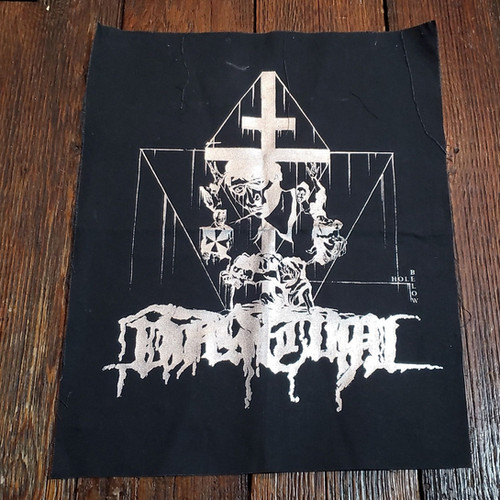 VASTUM - Large Back Patch / Silver Ink | CAVITY CuriosityShop