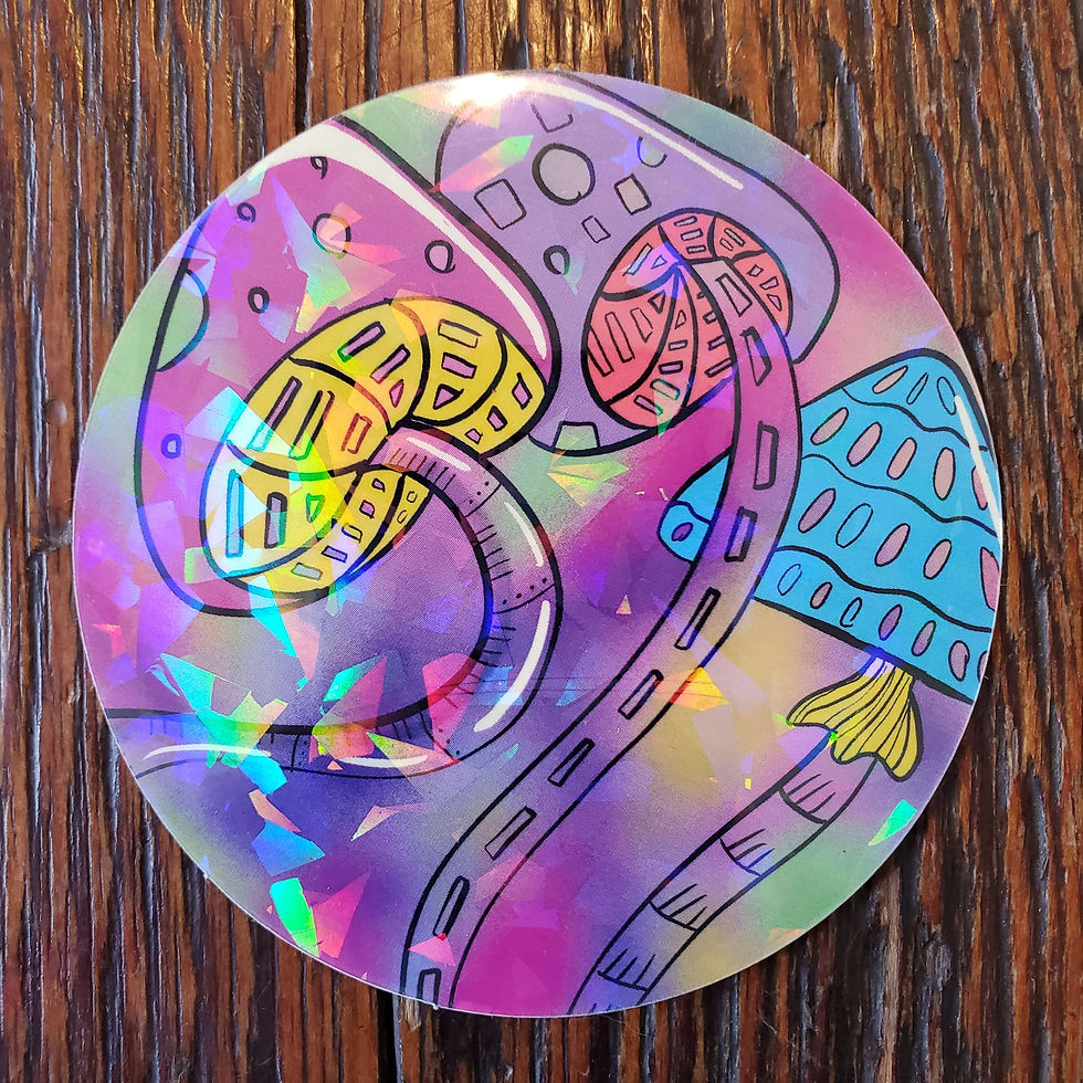 SHROOMS Sticker by @KLEQUE_METHOD (NEW! Local) | CAVITY CuriosityShop SHROOMS Sticker by @KLEQUE_METHOD (NEW! Local) | CAVITY CuriosityShop